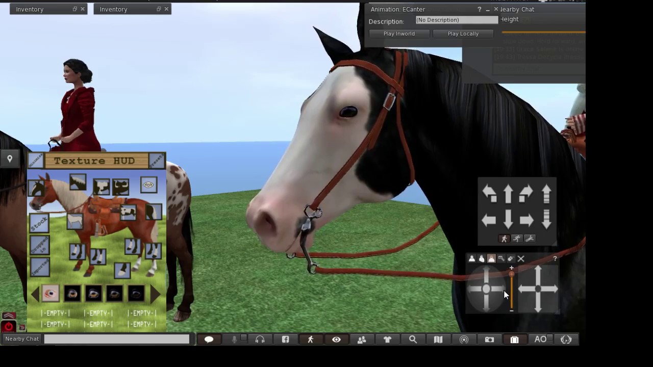 Introduction to Water Horse's Riding Quarter Horse in Second Life - YouTube