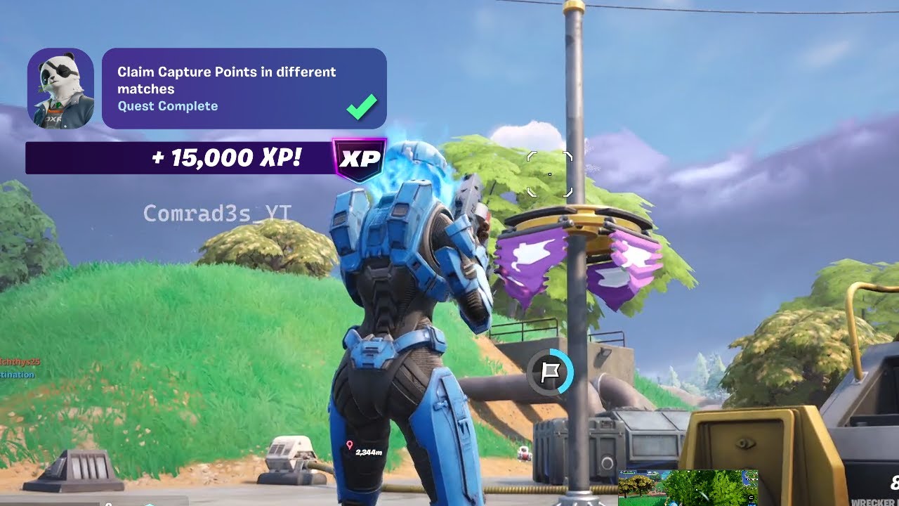How to EASILY Claim Capture Points in different matches Fortnite - YouTube