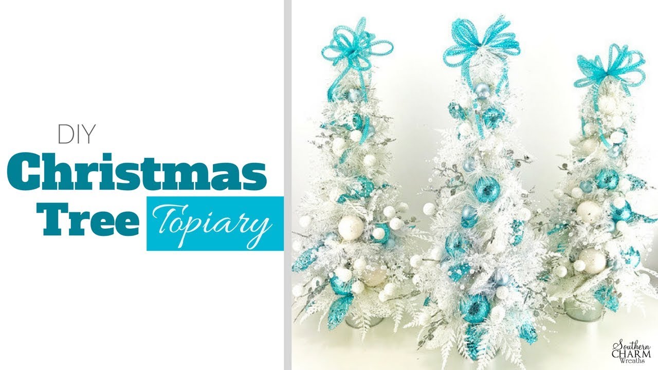 DIY Christmas Tree Topiary for Your Table - YouTube
