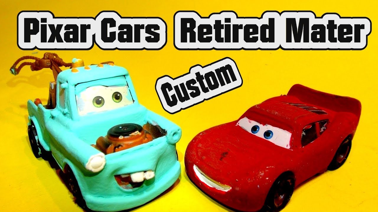 Pixar Cars Retired Mater with Retired Lightning McQueen and other Cars ...