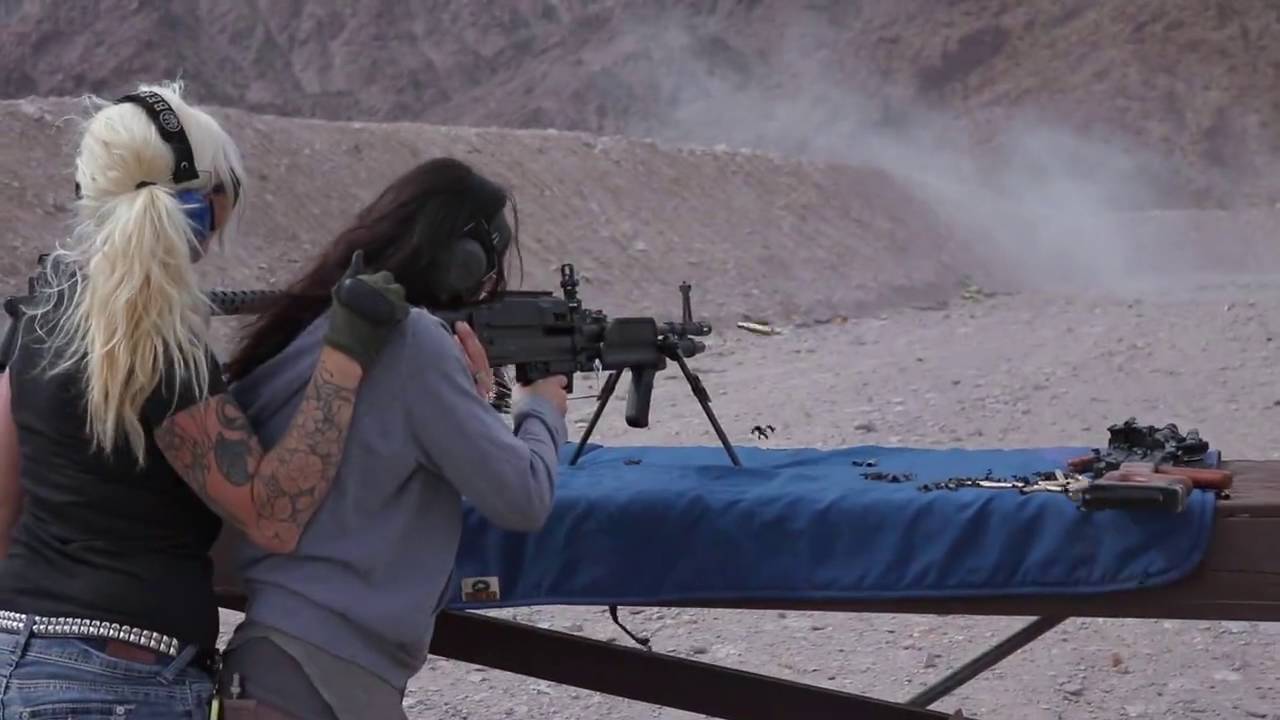 Michelle Rodriguez | Machine Guns Vegas - YouTube