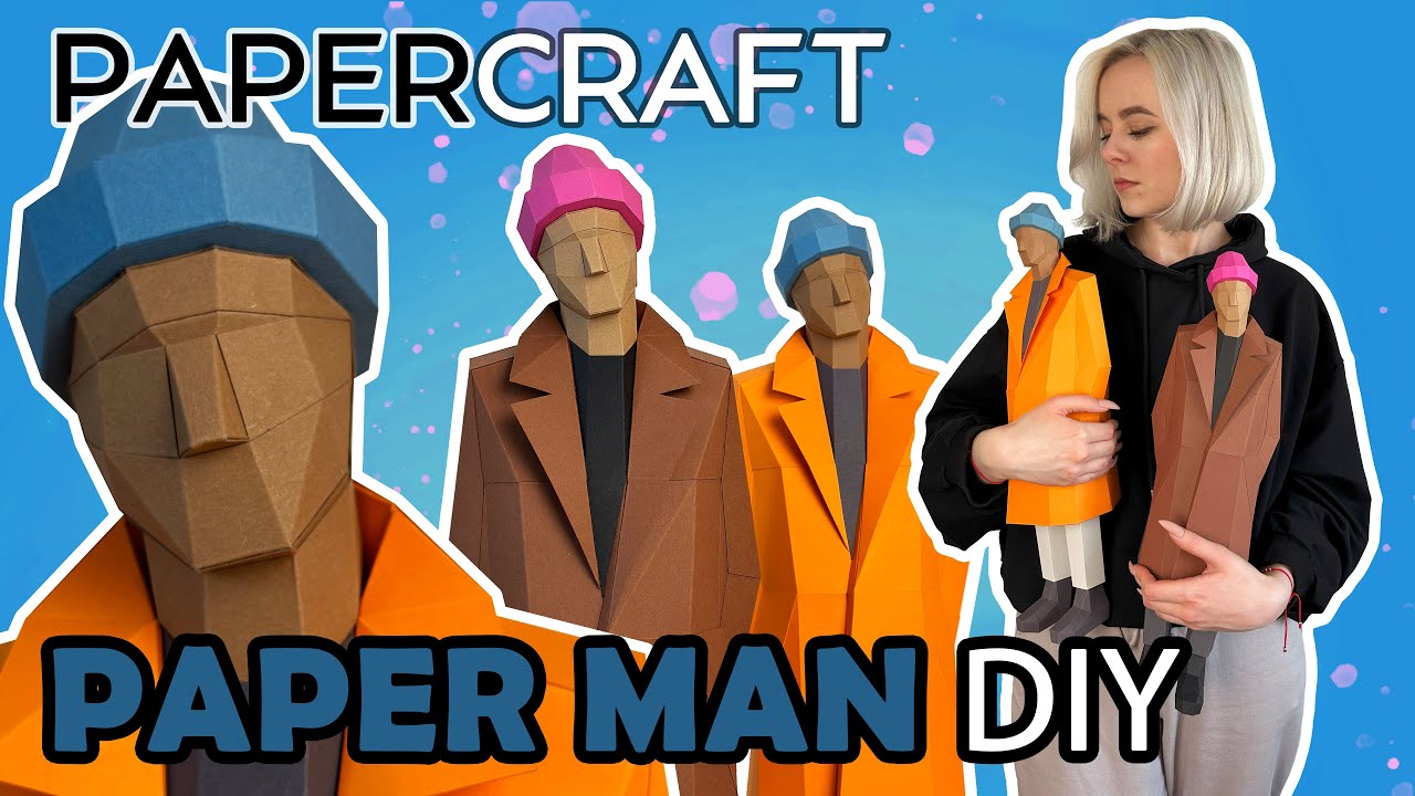 PAPER MAN TUTORIAl | Papercraft | DIY - YouTube