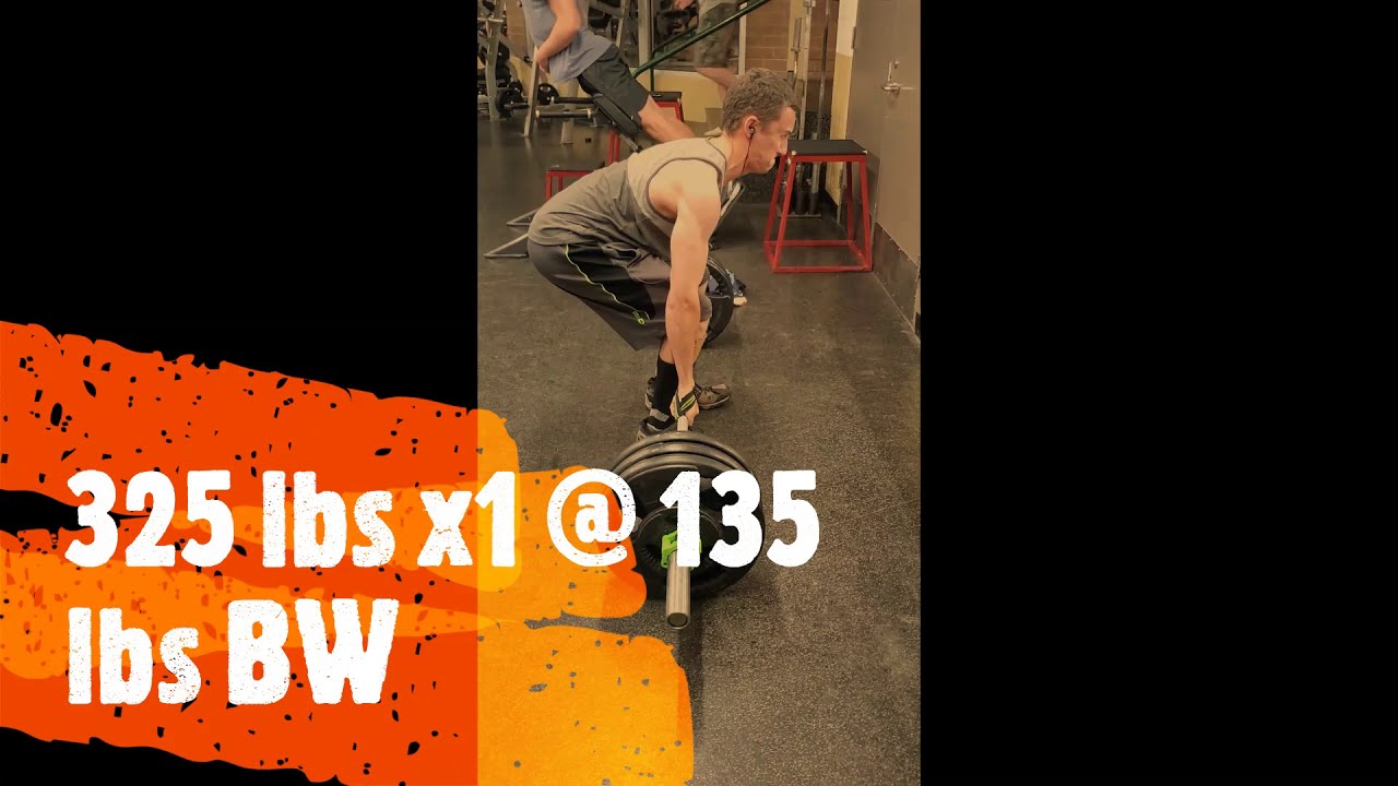 325 lb Deadlift @ 135 lb BW - YouTube