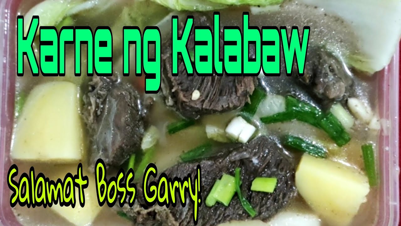NILAGANG KARNE NG KALABAW | Savory Warrior - YouTube