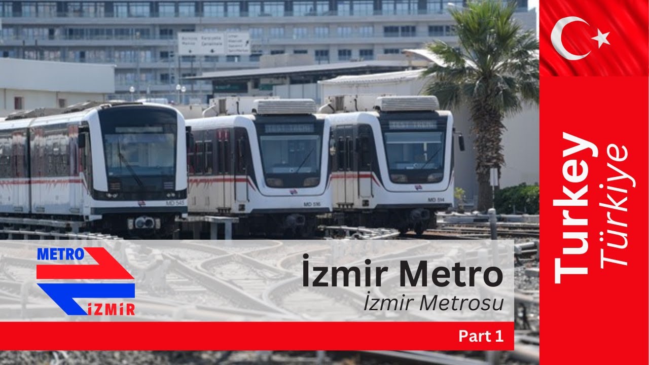 İzmir, Türkiye / Turkey - Metro Line 1 (Eastern - Part 1 of 2) - YouTube