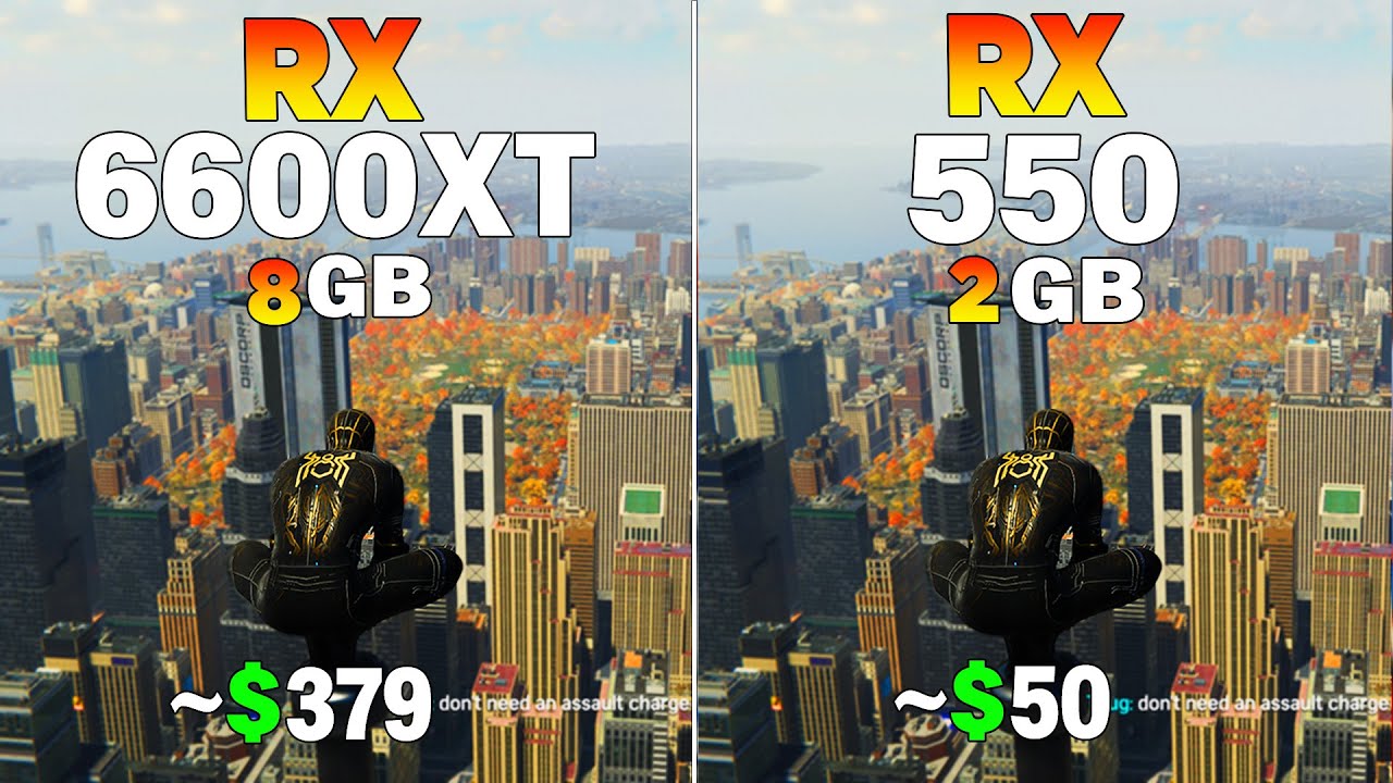 RX 6600 XT Vs RX 550 - Test in 12 Games - YouTube