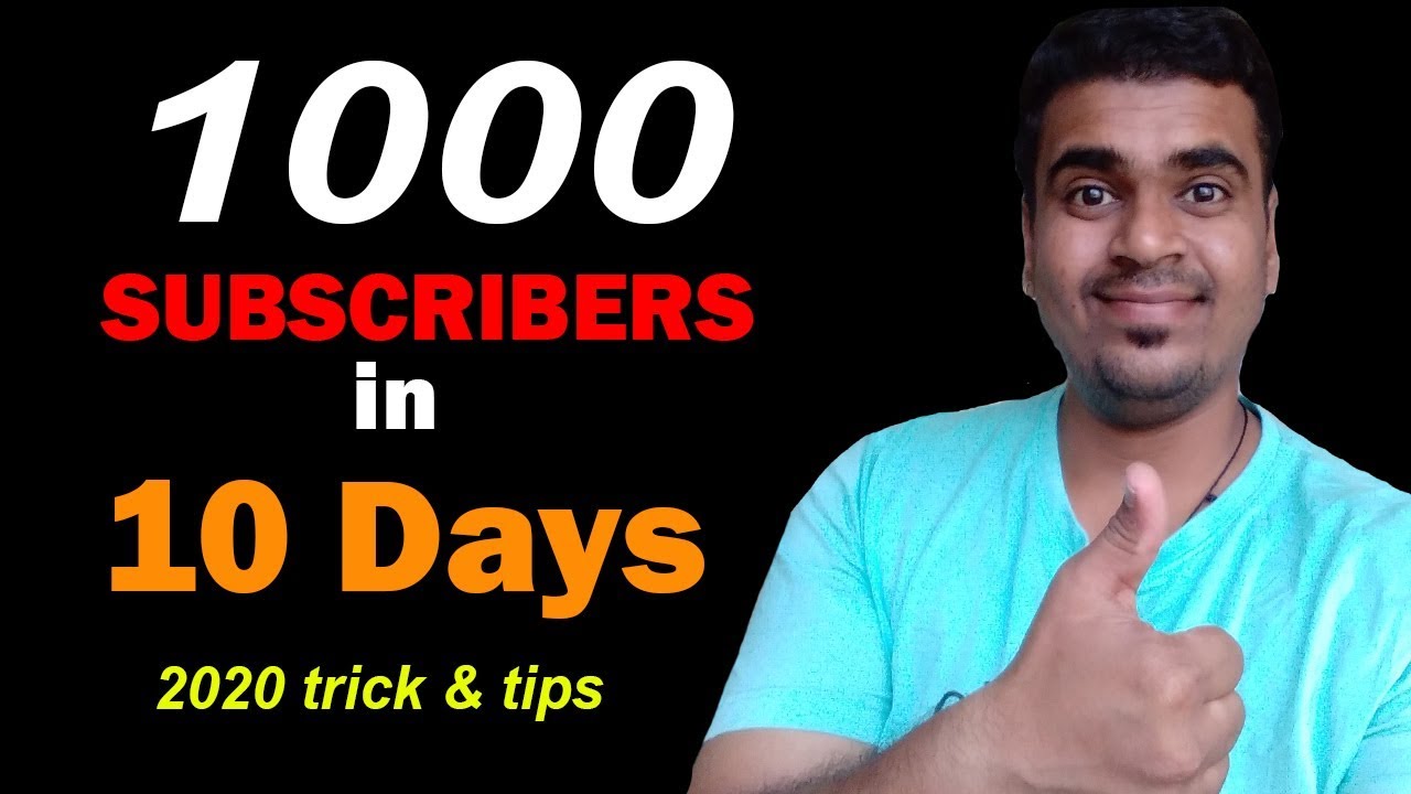 How To Get First 1000 Subscribers In 10 Days YouTube how-to-get-first-1000-subscribers-in-10-days-youtube