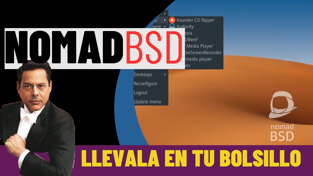 Un vistazo a NomadBSD | Distribución BSD Portable! | Distro de bolsillo ...