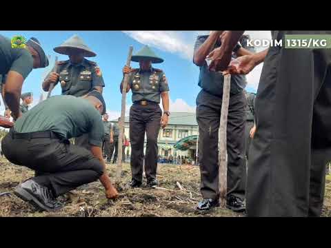 Kunjungan kerja Pangdam XIII/Merdeka bersama Ibu Ketua Persit KCK PD XIII/Mdk di Kodim 1315/KG ...