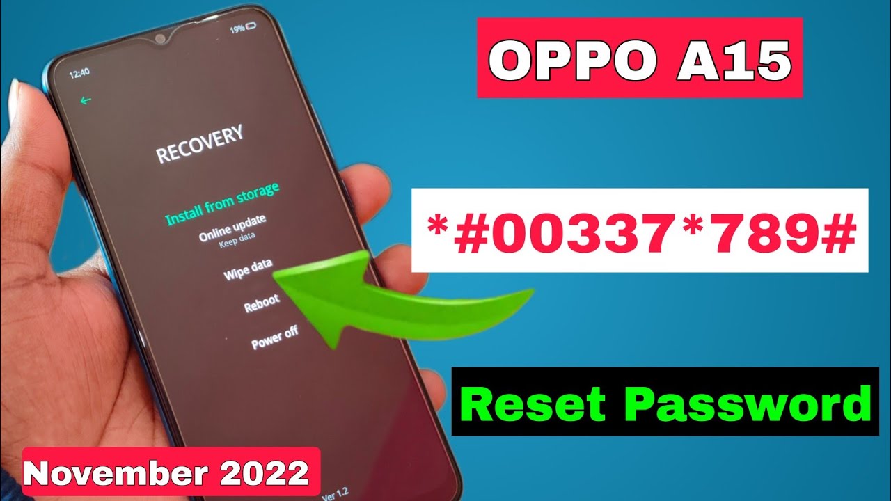 Oppo A15 Ka Lock Kaise Tode | Oppo A15 Hard Reset Forgot Password ...