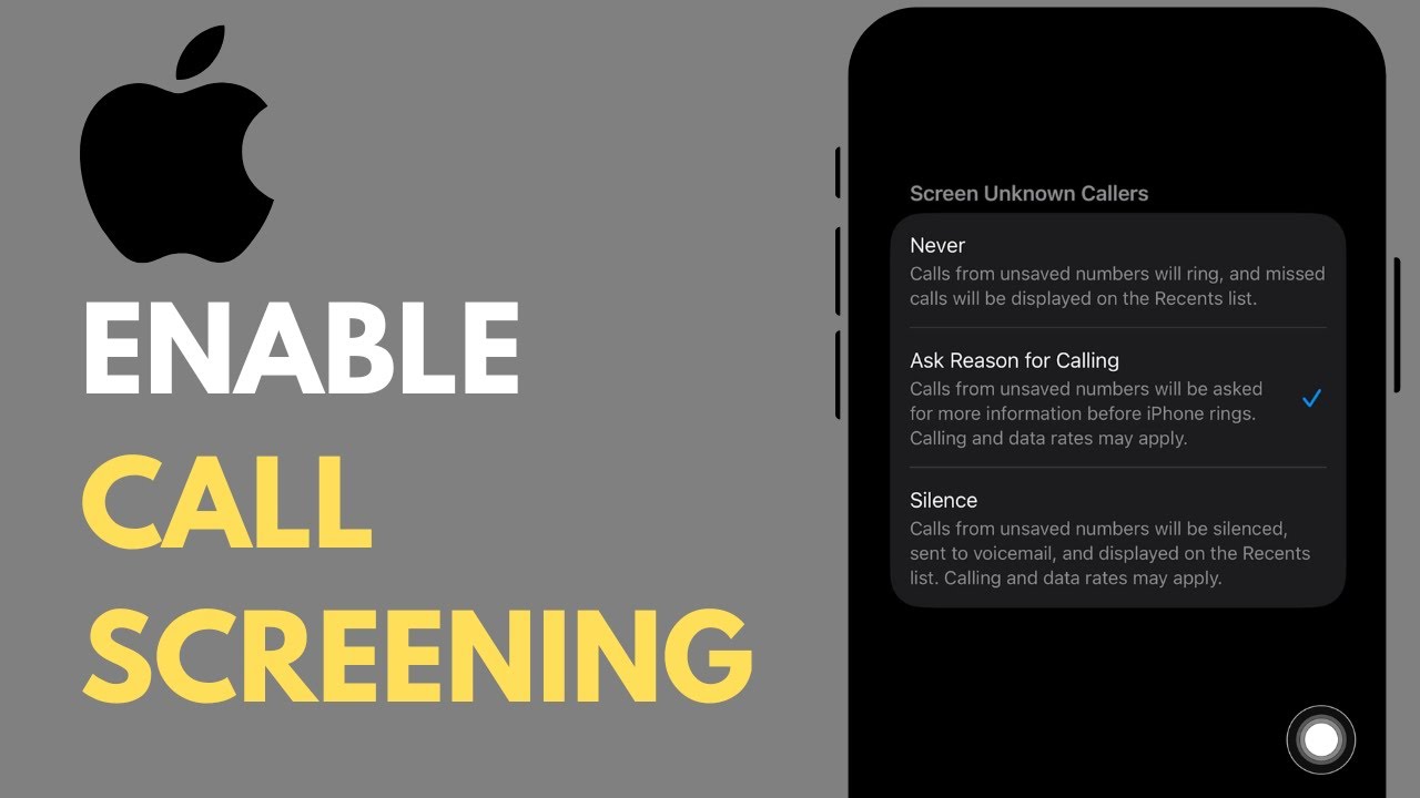 How To Enable Call Screening On iPhone iOS 26 | Turn ON Call Screening ...