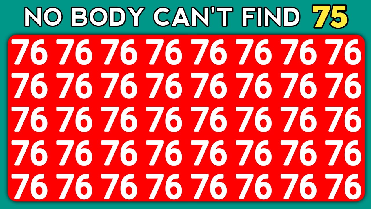 Find the ODD One Out | Number and Letter Challenge Game | Test your ...