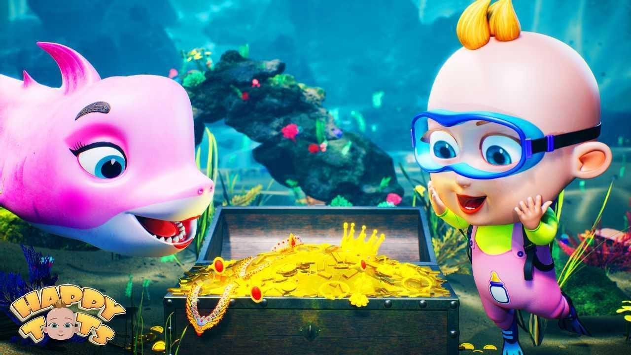 Familia de dedos de Tiburón | Conoce a Los Tiburones | Canciones ...