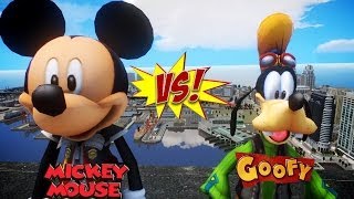 Mickey Mouse VS Goofy EPIC DISNEY BATTLE - YouTube