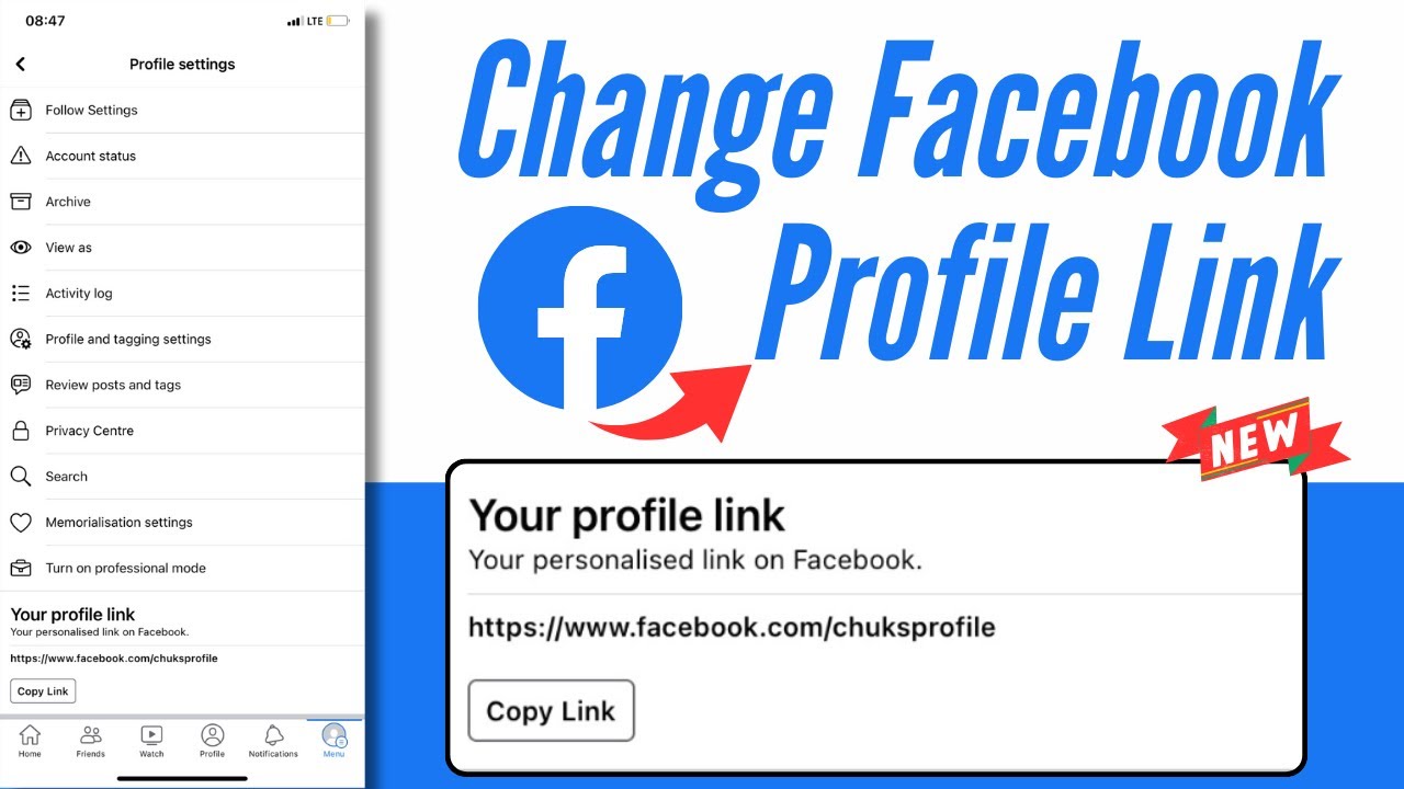 How To Change Facebook Profile URL || Edit Facebook Profile Link - YouTube