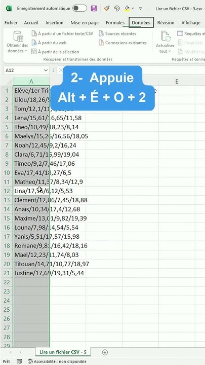 Fichier CSV en tableau Excel | Astuce Excel - YouTube