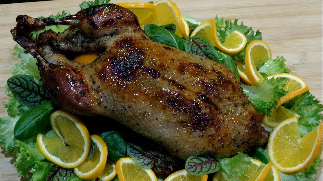 Baked duck. A simple recipe - YouTube