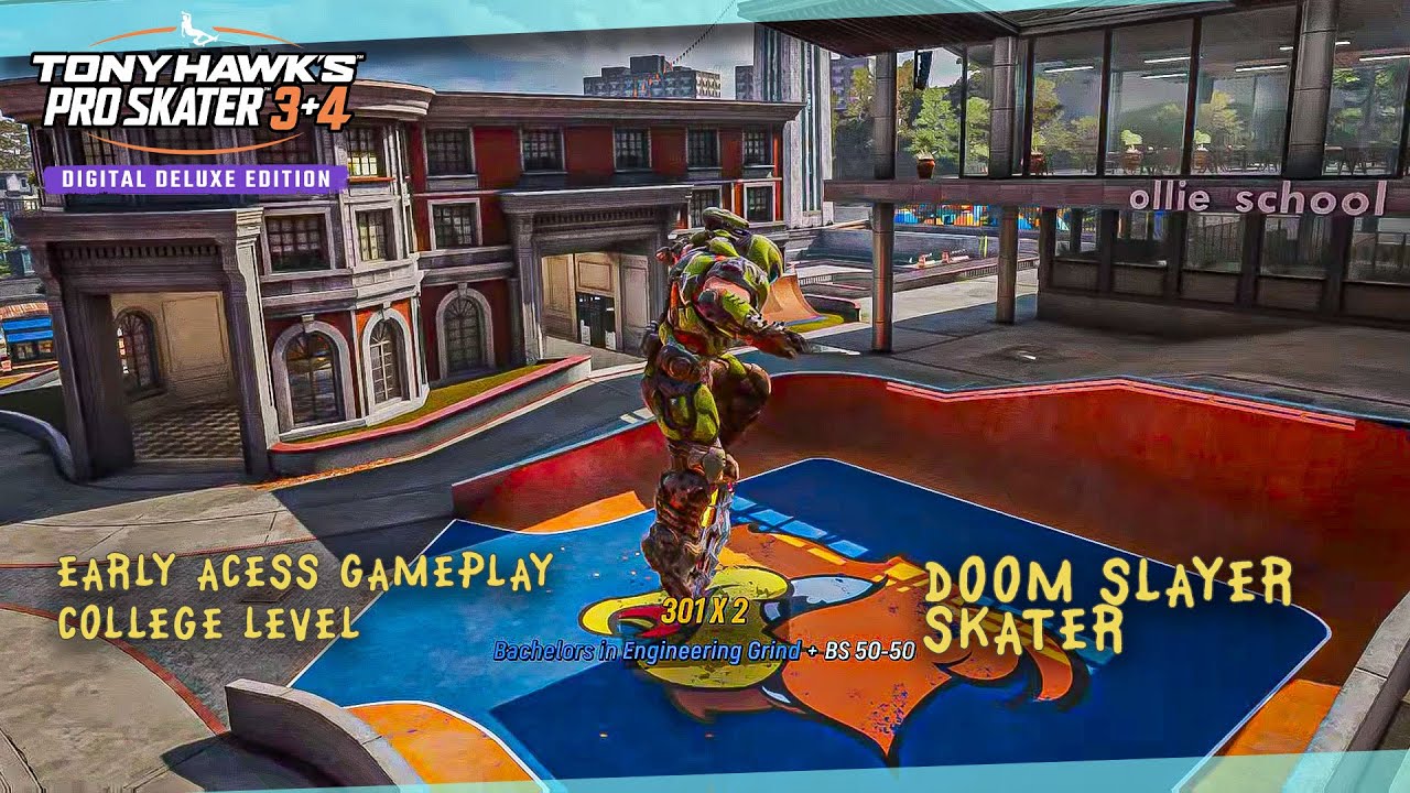Tony Hawk's Pro Skater 3+4 Demo PS5 Early Acess Gameplay Performing ...