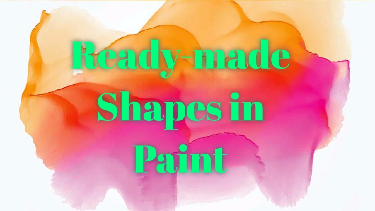 Ready - made Shapes in Paint - YouTube