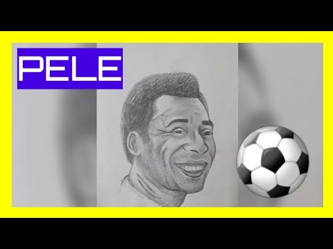 Drawing of Pele easy step by step tutorial - YouTube