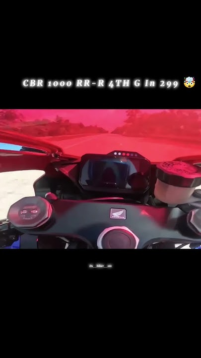 CBR 1000 RR-R 4th g in 299 crazy man #cbr1000rr #crazy #299 # ...