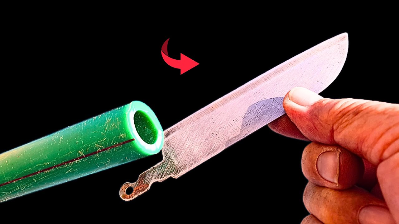 Don't throw away pvc pipes, the easiest way to make a knife handle from ...
