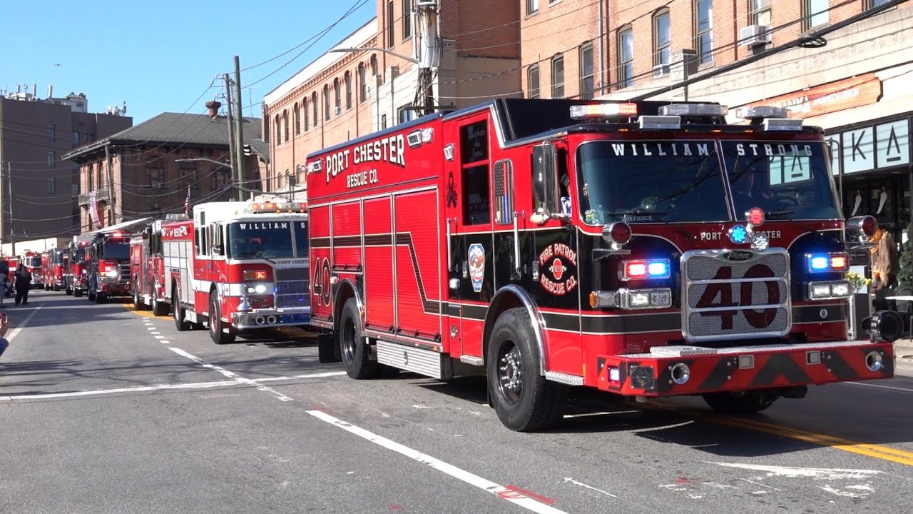 Port Chester Fire Department 200th Anniversary Fire Truck Parade - YouTube