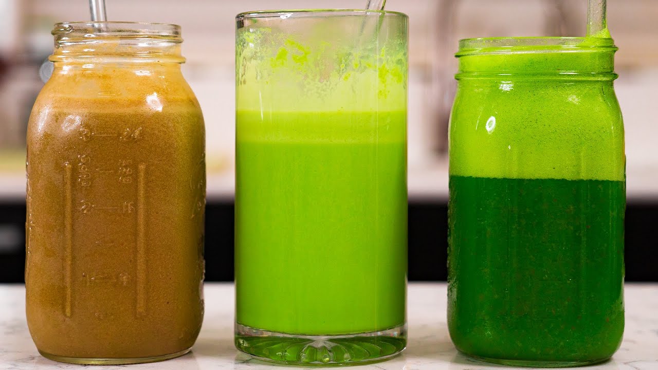 3 Quick Healthy Drink Recipes - YouTube