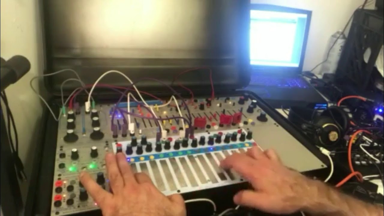 BUCHLA 208 & 158 with Polyphonic Touch n Run Voltage Array 220 - YouTube