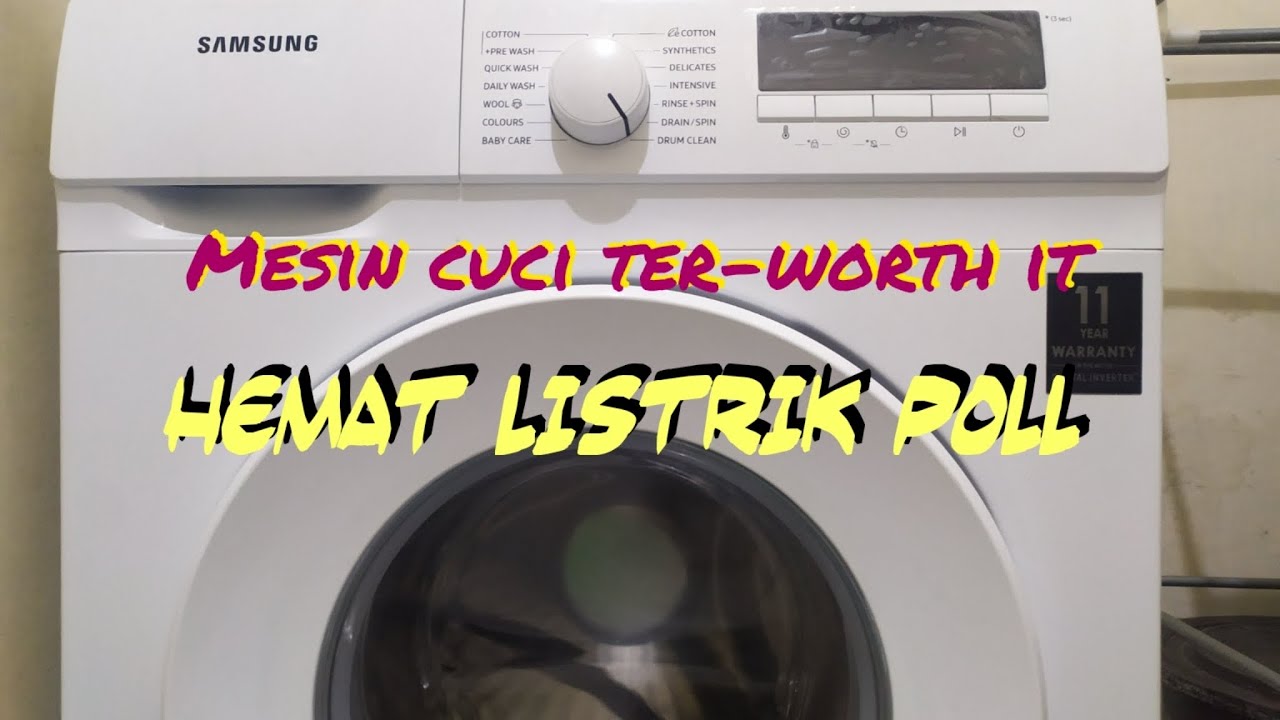 Review singkat samsung front loading 7kg WW70T3020WW - YouTube