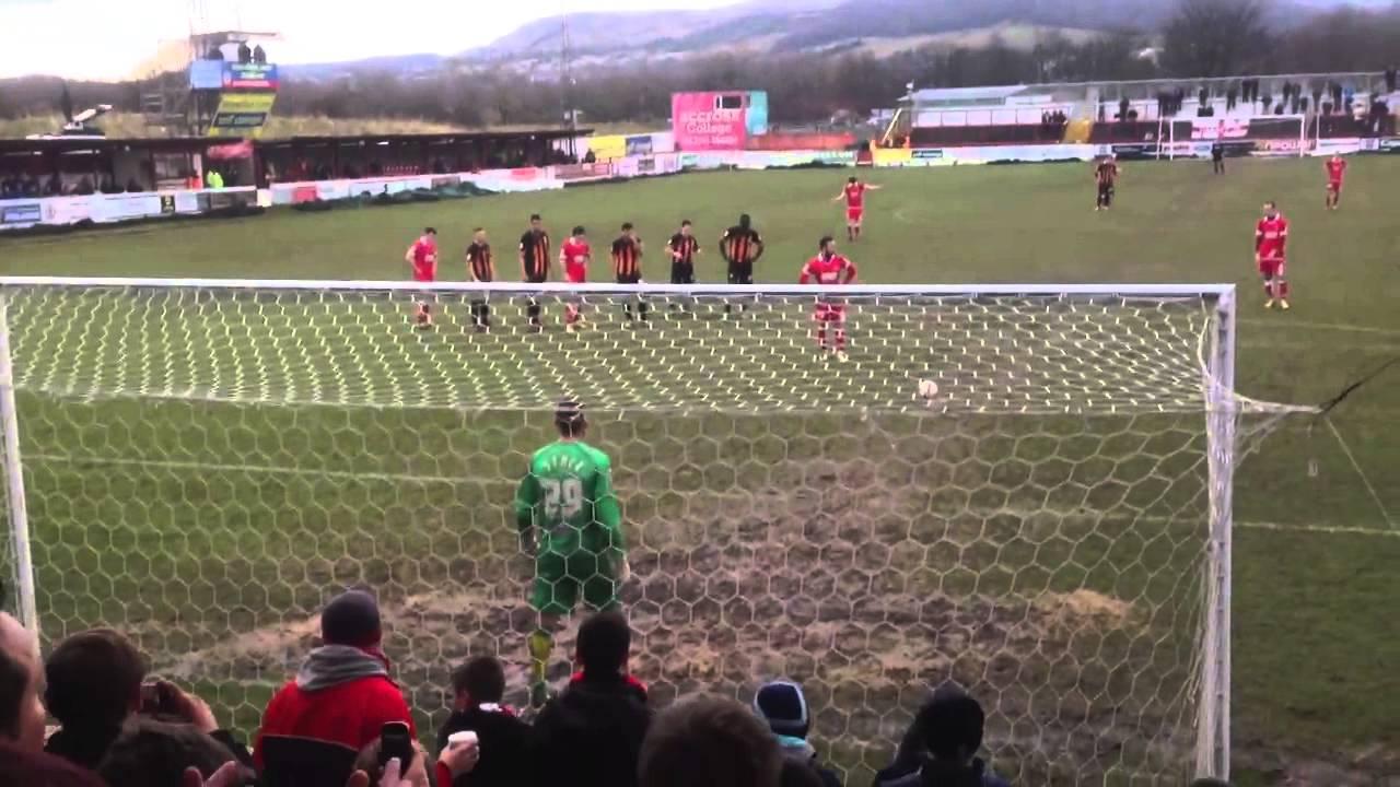 Lee Molyneux's Hat-Trick Penalty For Accrington Stanley V B - YouTube