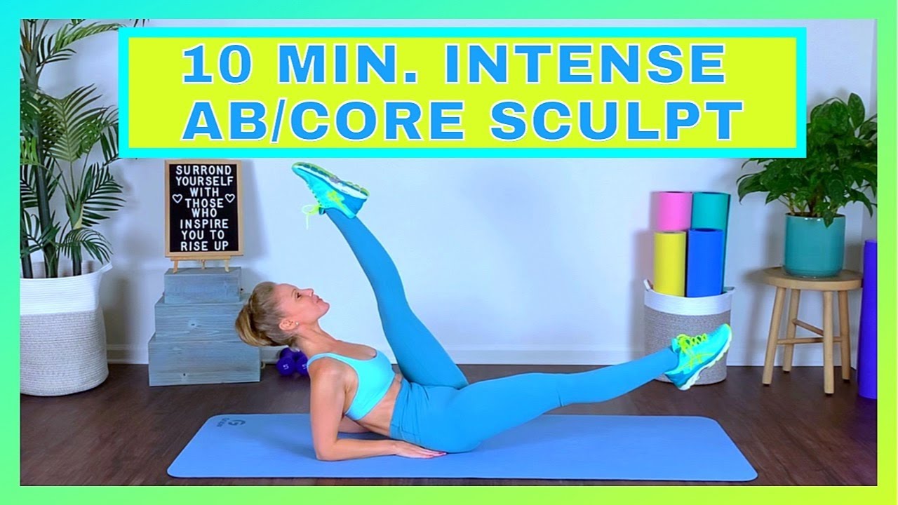 10 Min. Intense Ab/Core Sculpt ~ At-Home Workout // No Equipment Needed ...