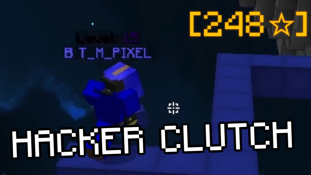 first rushing a hacker and clutching (hypixel bedwars) - YouTube