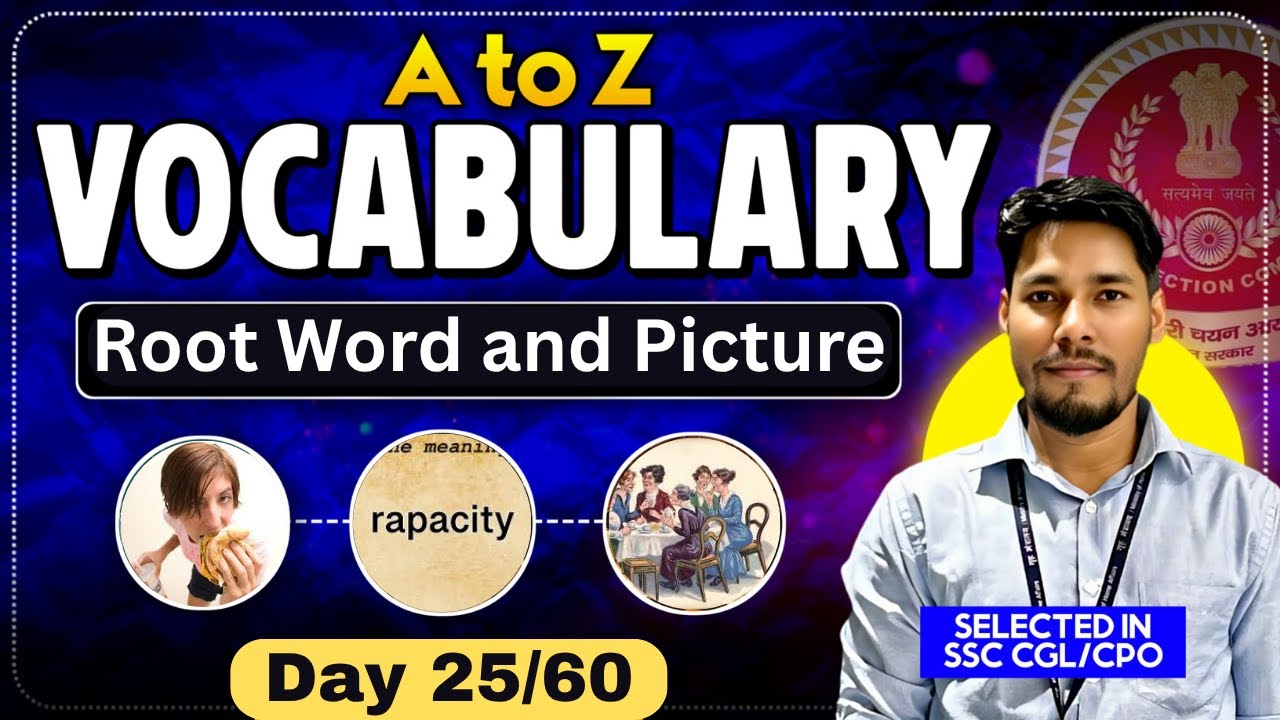 SSC CGL 2025 | 60-Days Vocabulary Mastery –Day 25| Root Word & Pictures ...