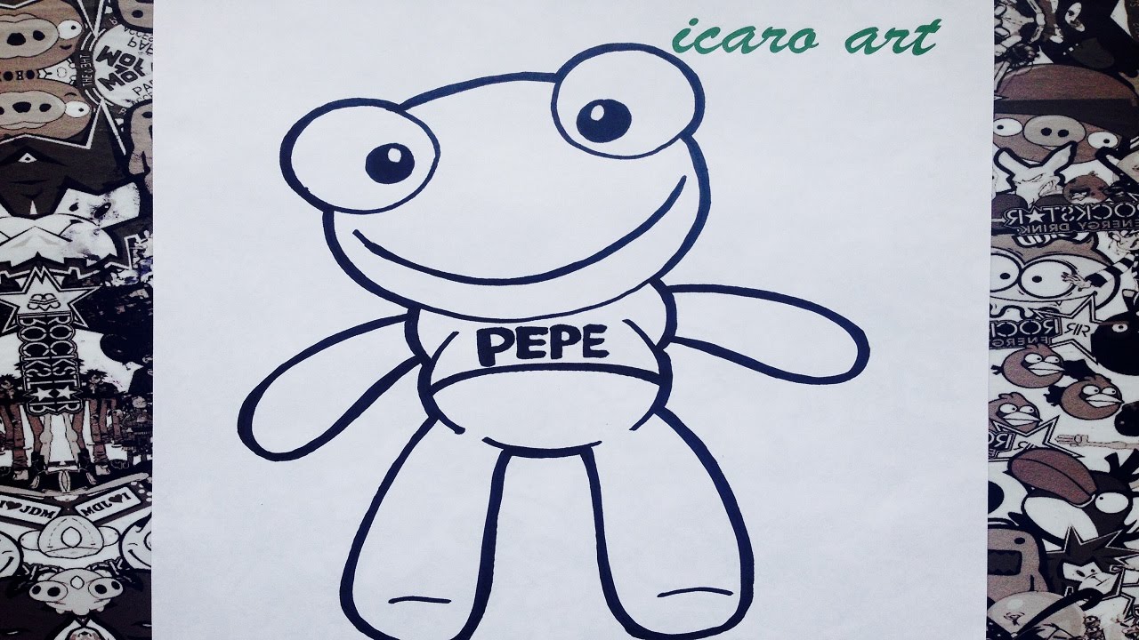 Como dibujar al sapo Pepe | how to draw pepe - YouTube