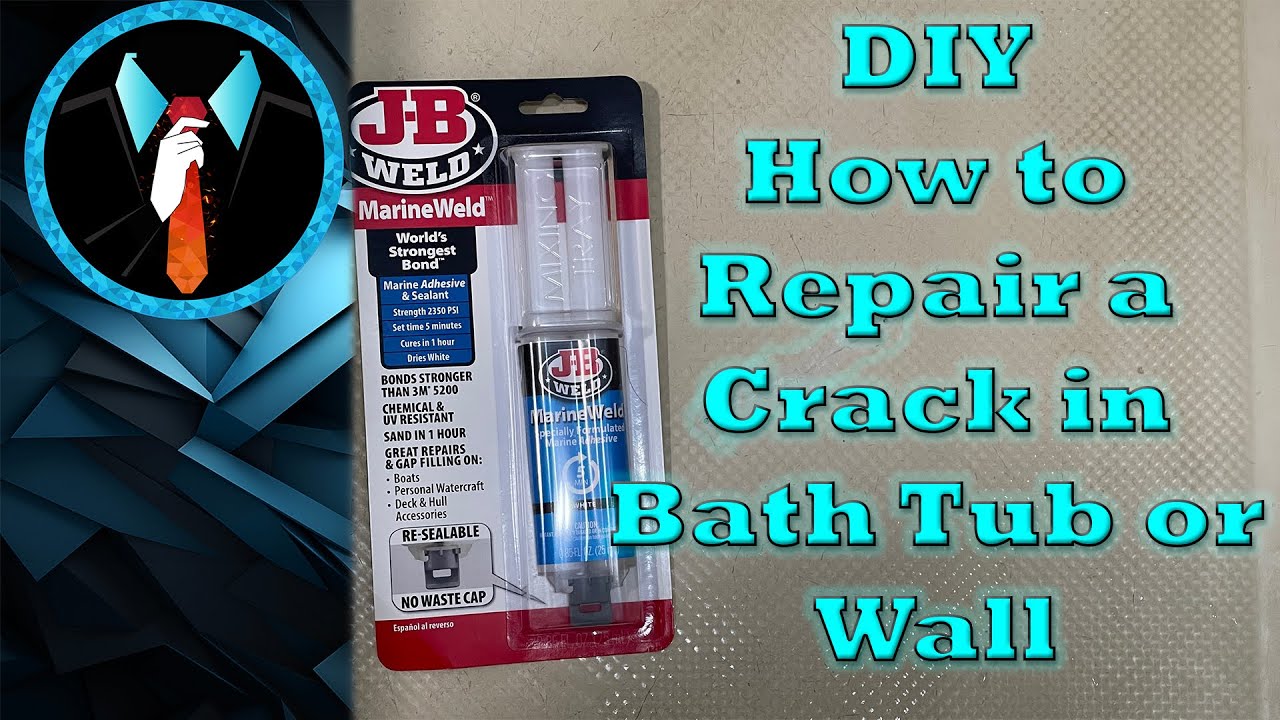DIY: How to Repair a Crack in Bath Tub or Wall - YouTube