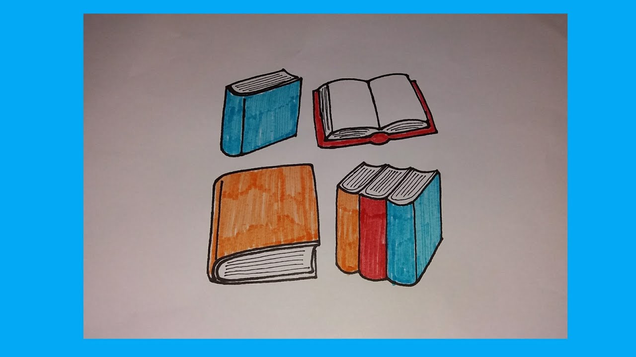 rasm chizish kitob rasmini chizish - YouTube