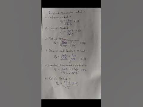 Index Numbers-1 , method of constructing Index Number. - YouTube