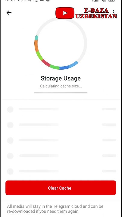 clear cache memory telegram - YouTube