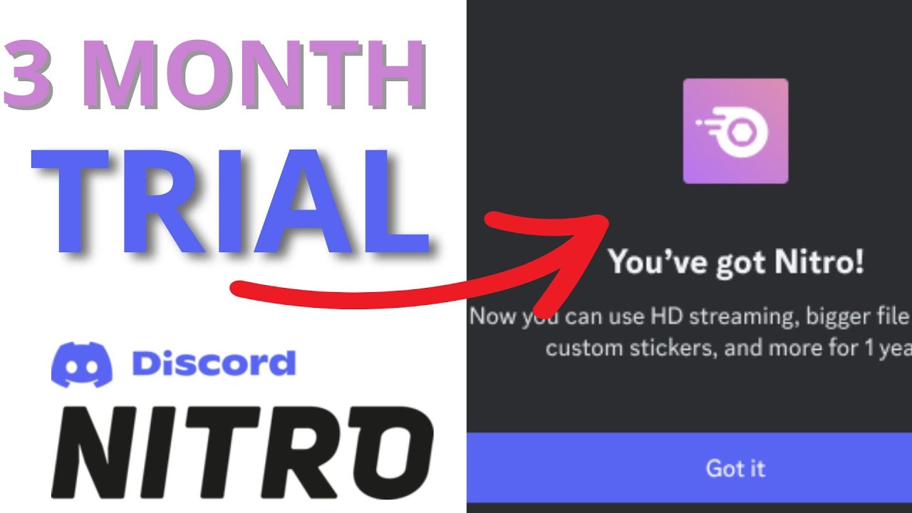 How To Get Discord Nitro 3 Months Trial - Full Guide (2024) - YouTube