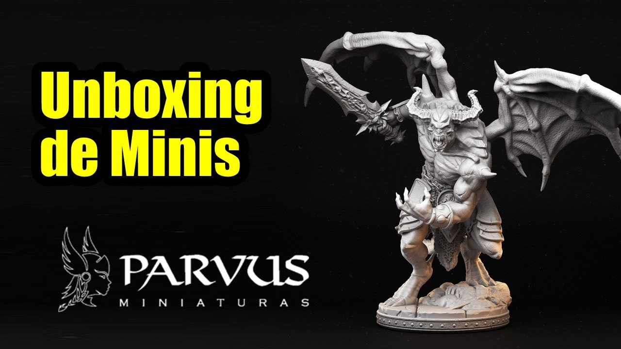 Unboxing de miniaturas de RPG impressas em 3D - Parvus Miniaturas - YouTube