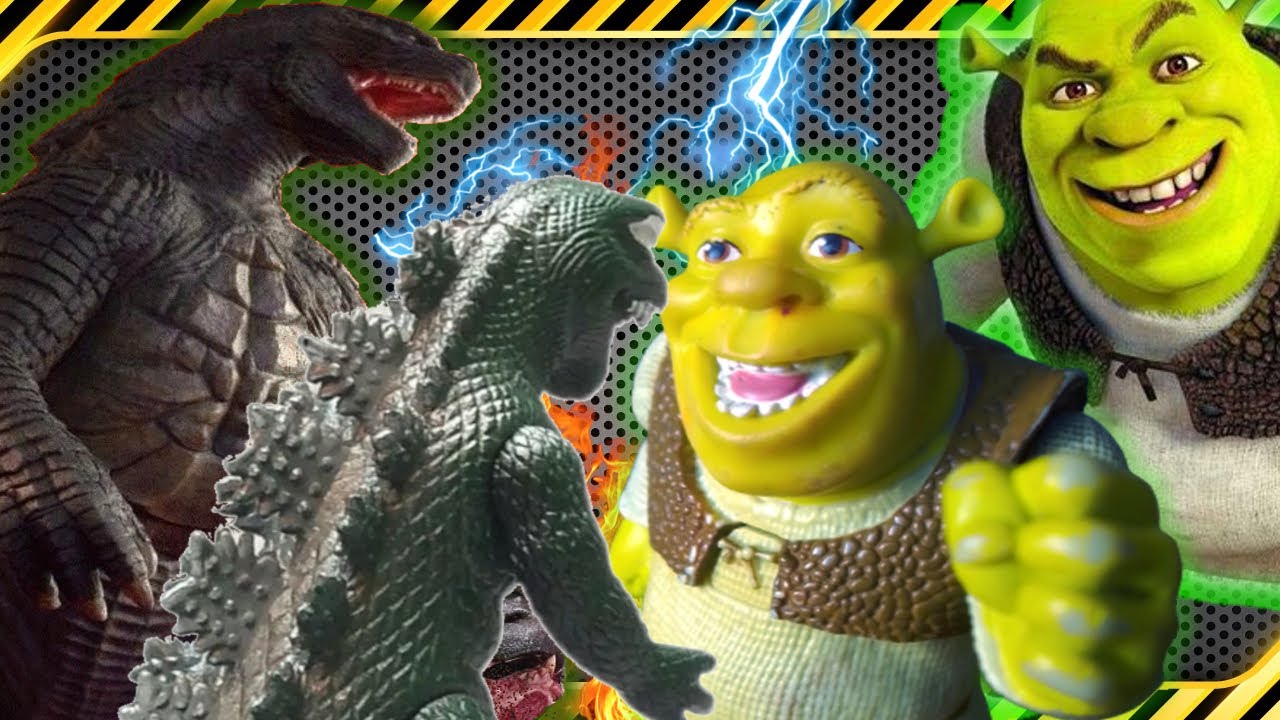 GODZILLA Vs. SHREK! (BRUTAL BATALLA) W.A.F - FULL MATCH - YouTube