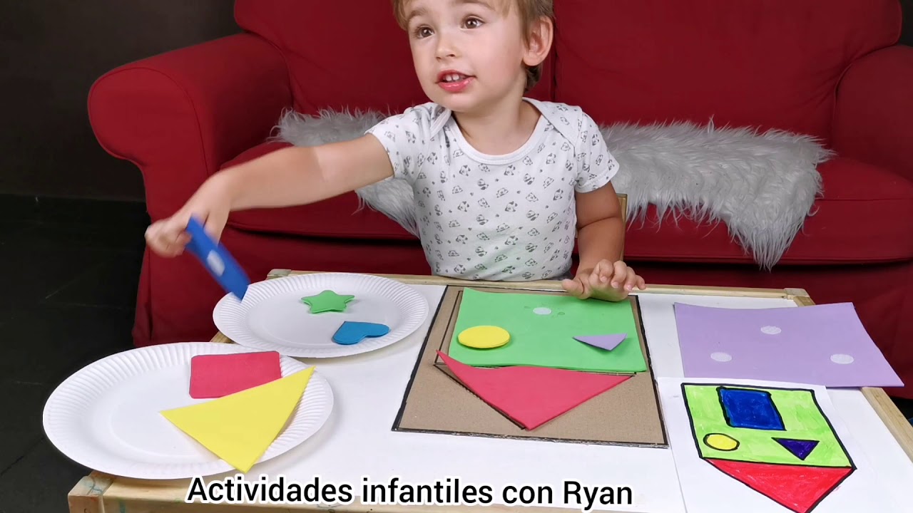 Diy games for kids, learning shapes and colors building houses, aprende ...