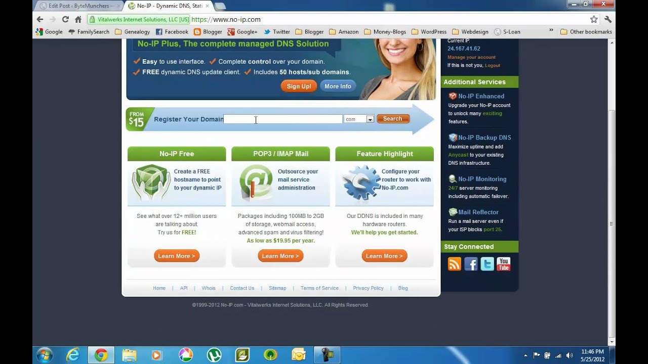How to Properly Set Up No-IP DNS Service Provider - YouTube
