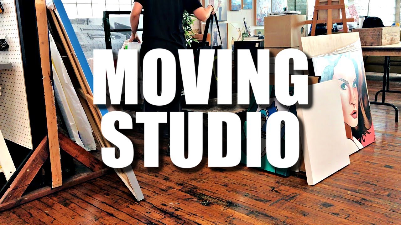 FINALLY moving into a new art studio! Studio Vlog #1 | Moving from a ...