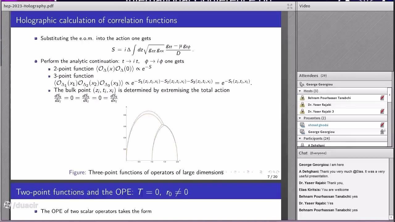 Holographic correlation functions at finite density and/or finite temperature by George Georgiou ...
