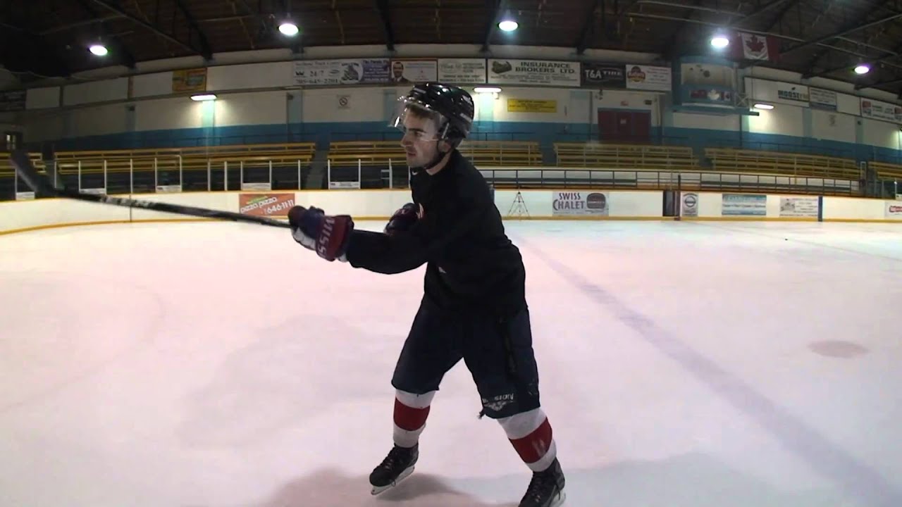 How to take a Slapshot While Skating - YouTube