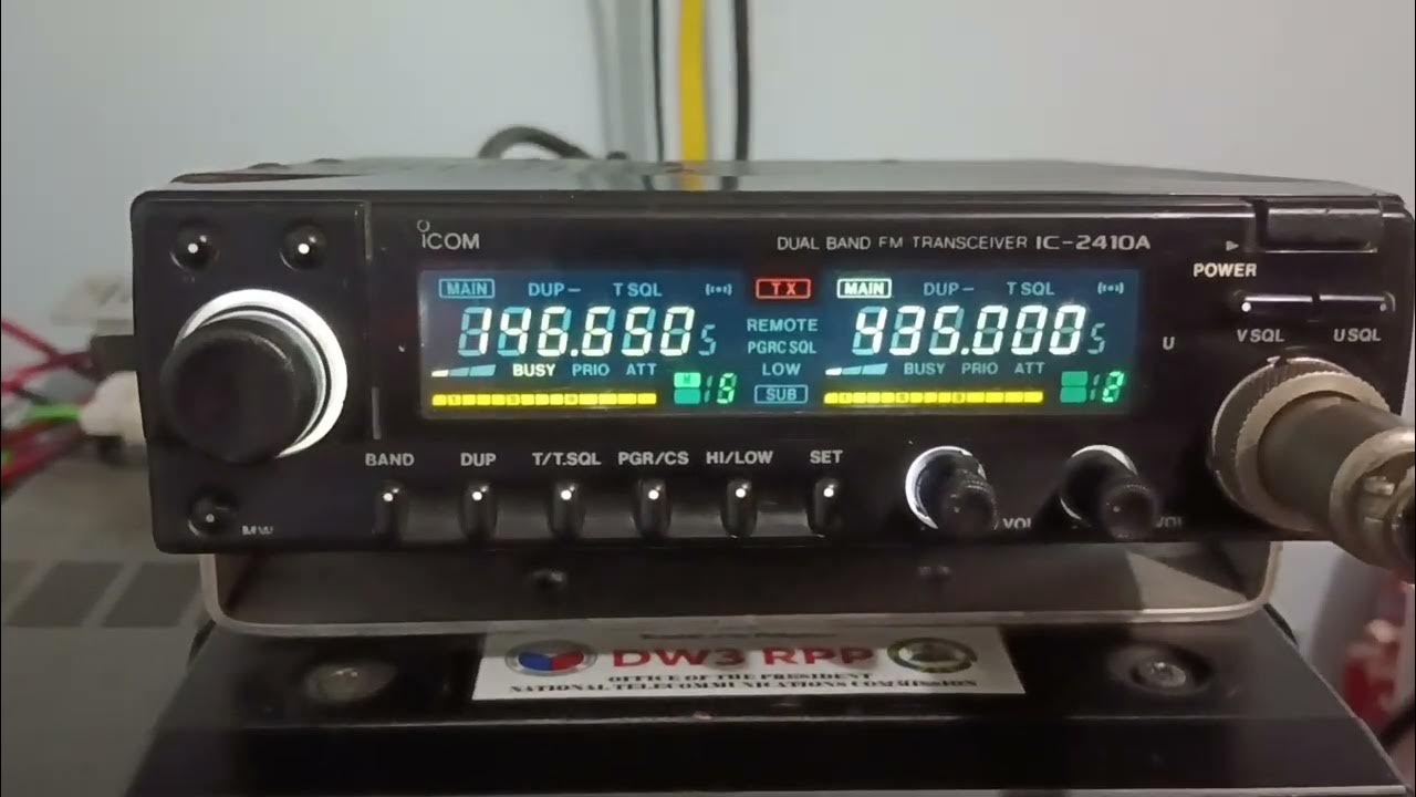 icom ic-2410a - YouTube