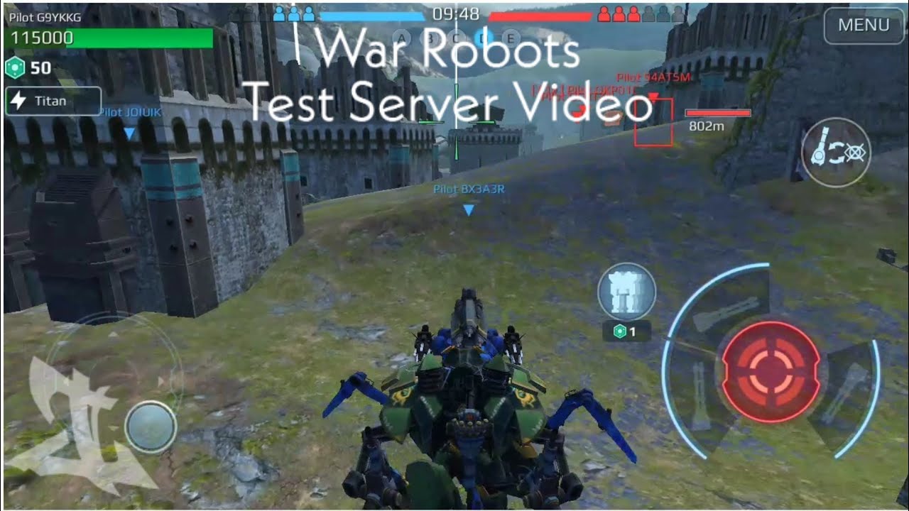 War Robots Test Server Video - YouTube