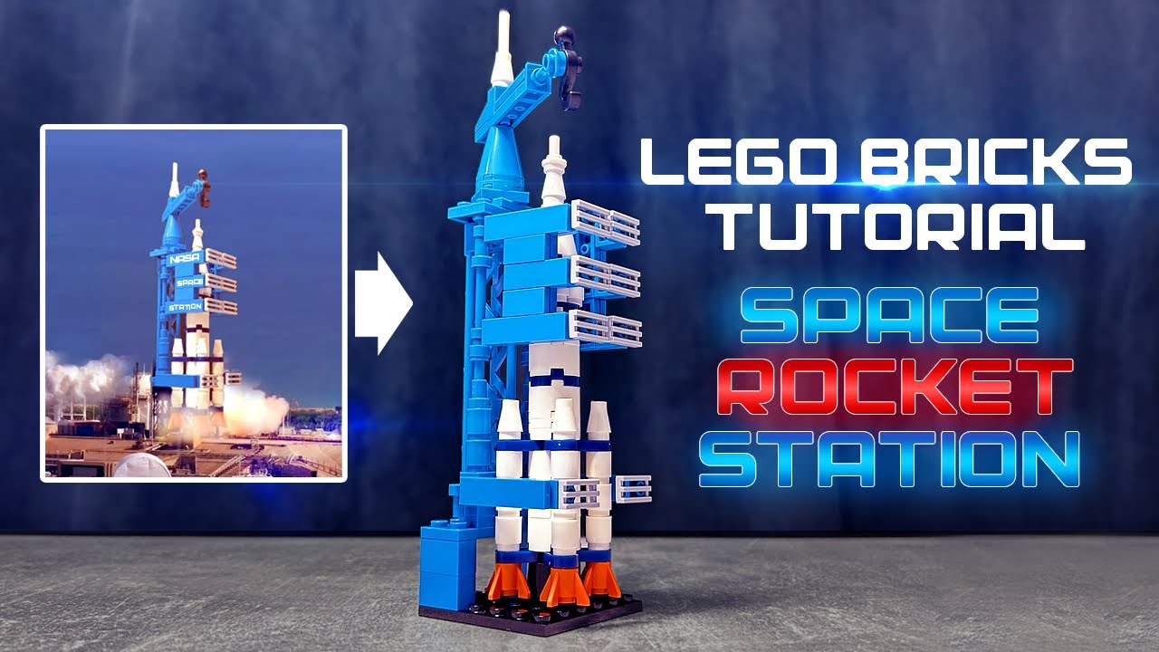 Space Rocket Station | LEGO Bricks TUTORIAL - YouTube